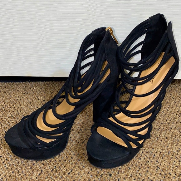 BAMBOO | Shoes | Bamboo Strapped Heels From Lola | Poshmark